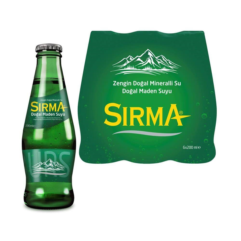 Sırma Doğal Maden Suyu 6'lı 200 ml | Bizim Toptan Sırma Doğal Maden Suyu 6'lı 200 ml | Bizim Toptan