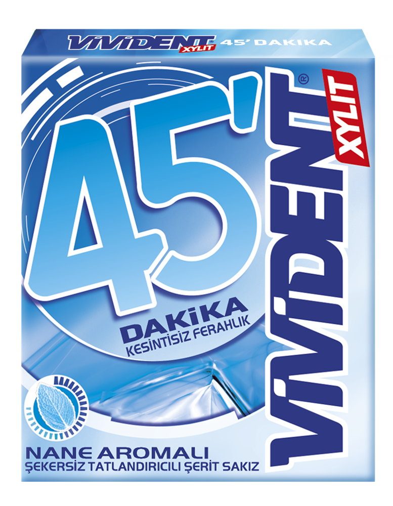 Vivident 45 Dk Sakız Nane 33 g | Bizim Toptan