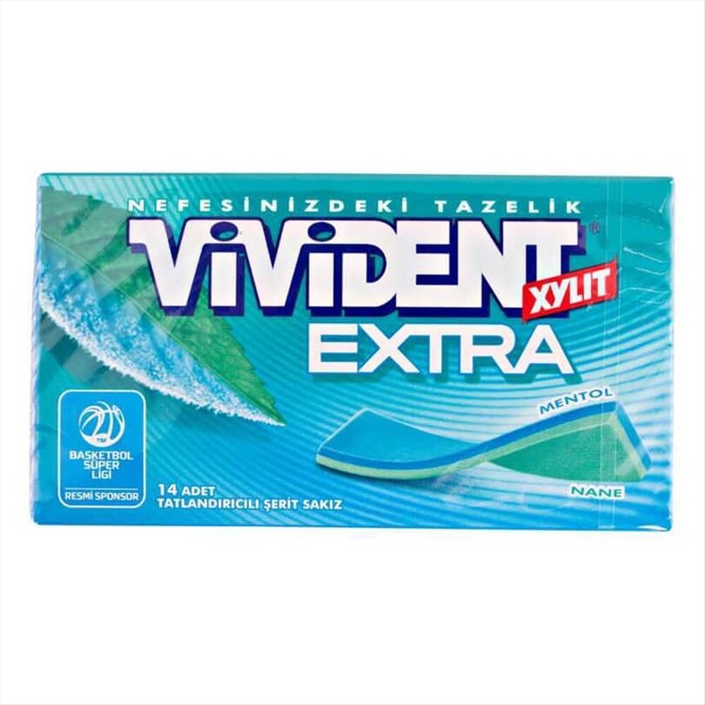 Vivident Extra Mentol Nane Cüzdan 26 g | Bizim Toptan