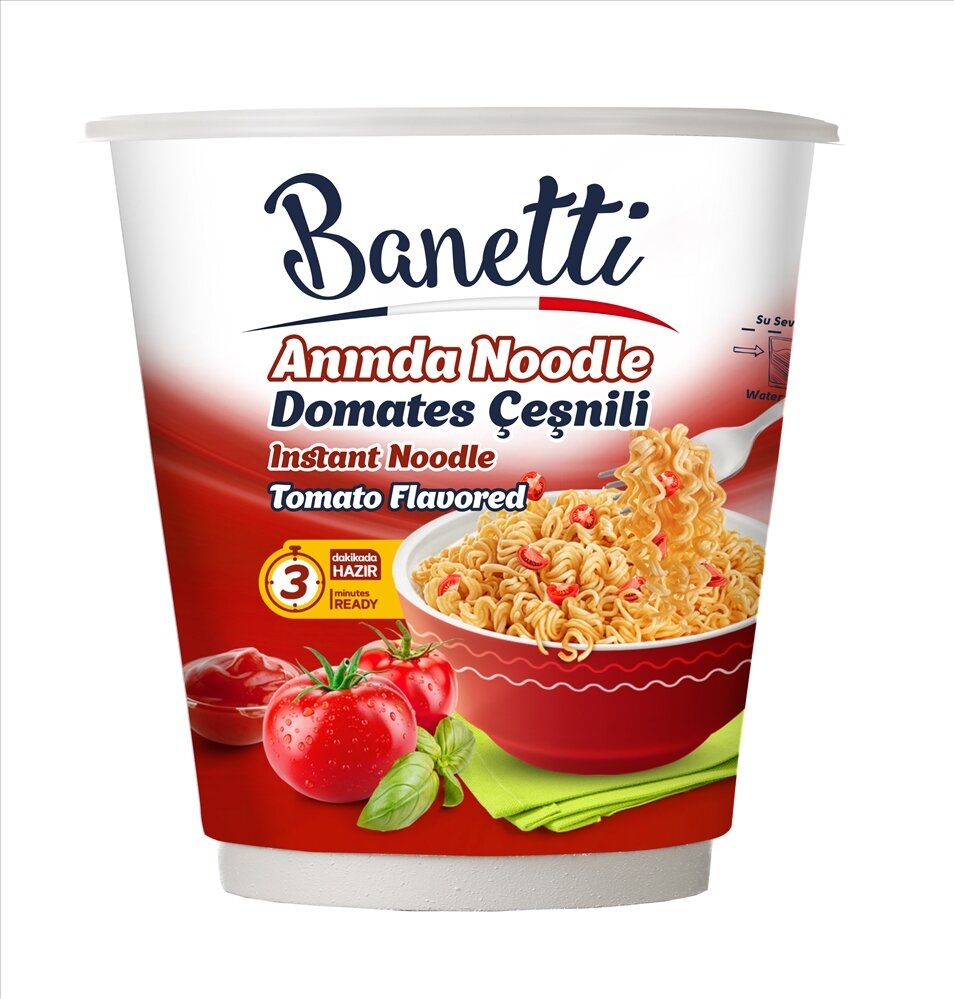 Banetti Domatesli Bardak Noodle 65 g | Bizim Toptan