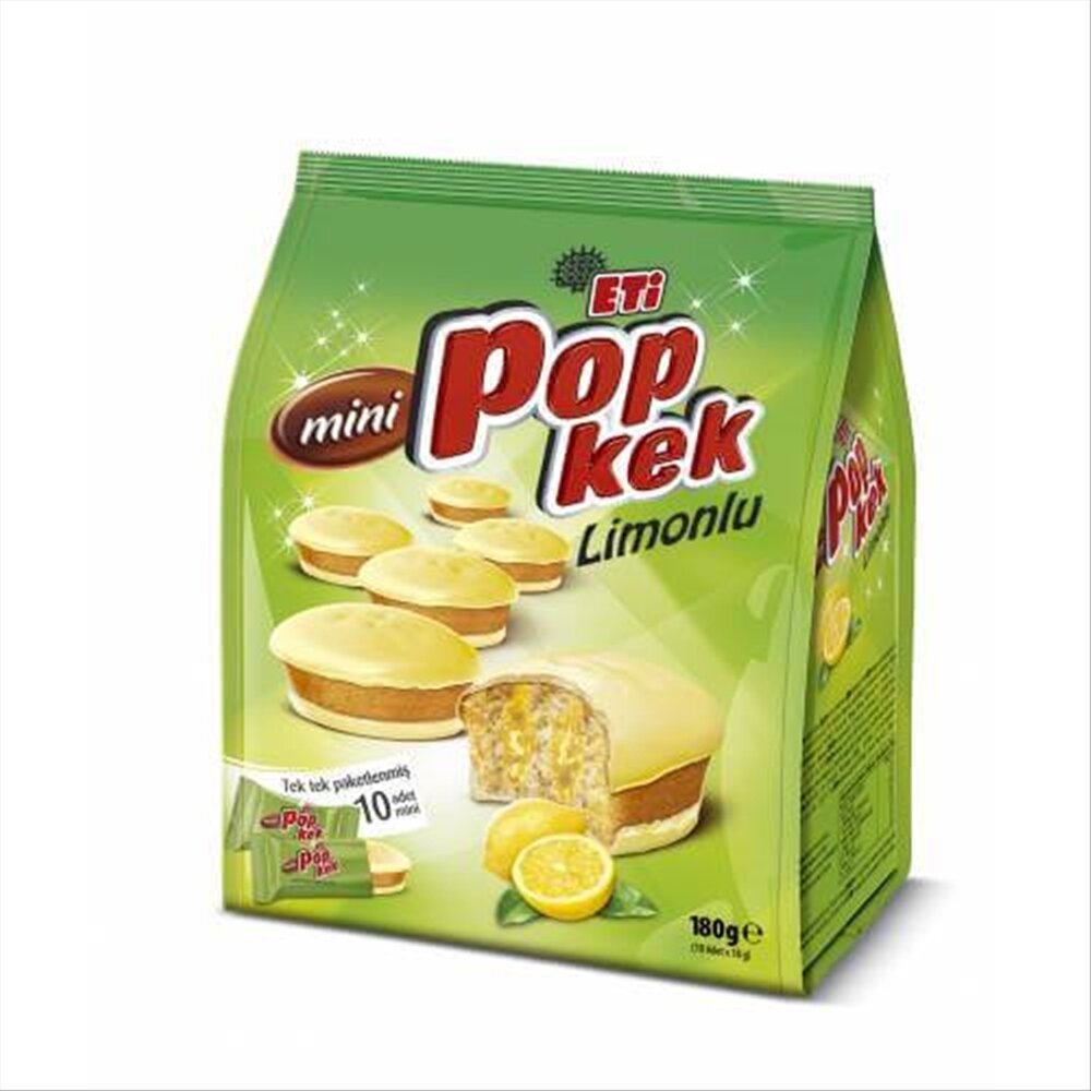 Eti Popkek Mini Limonlu 180 g | Bizim Toptan