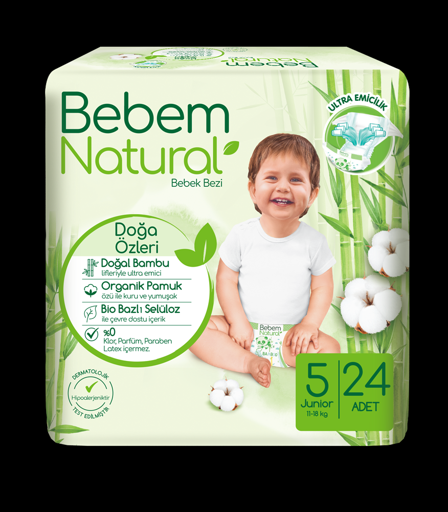 Bebem Natural Jumbo 5 Junior 24'lü | Bizim Toptan