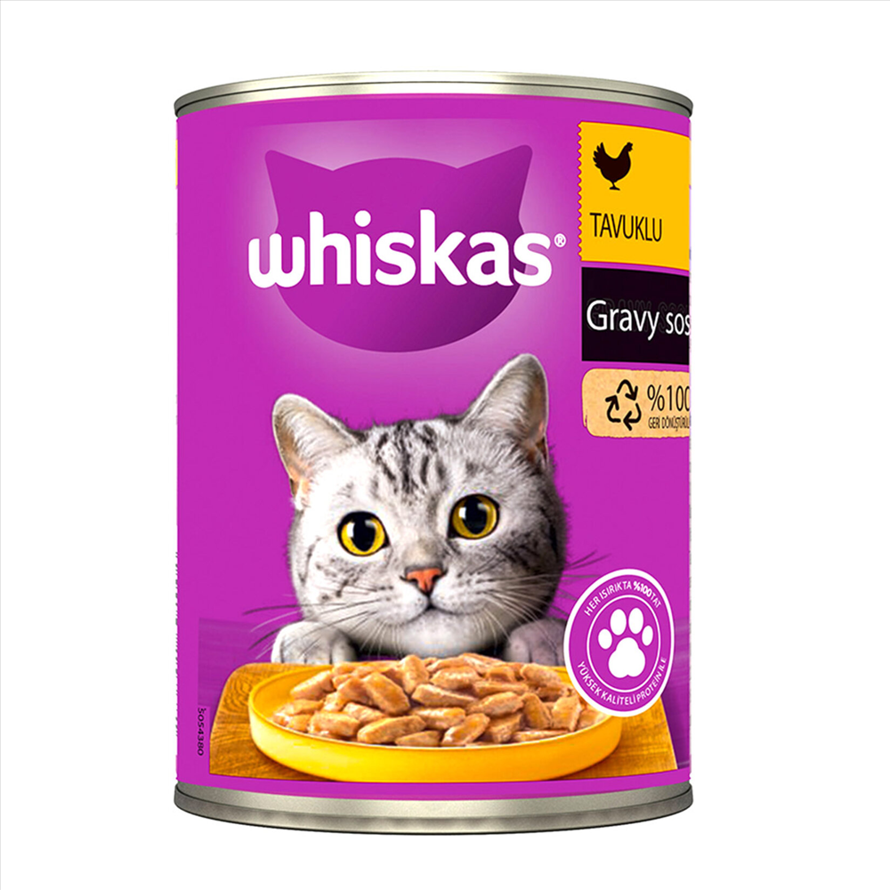 Whiskas Tavuklu Konserve Kedi Maması 400 g | Bizim Toptan Market