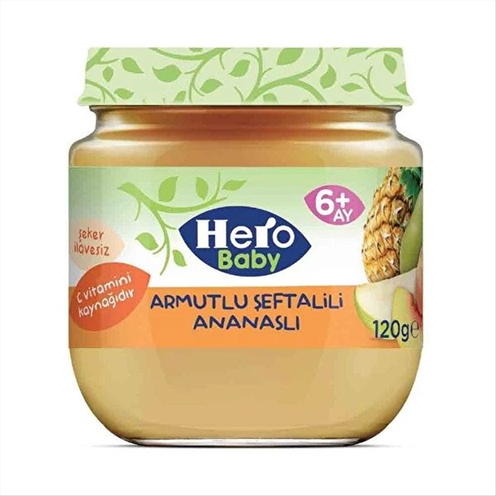 Hero Baby Armut Ananas Şeftali 120 g | Bizim Toptan Market