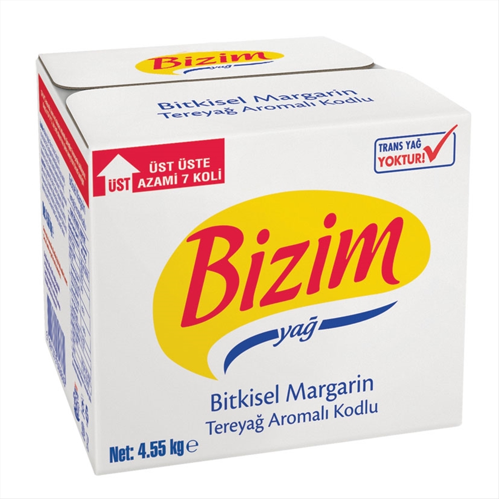 Bizim Tereyağ Aromalı Margarin 4,55 kg | Bizim Toptan Market