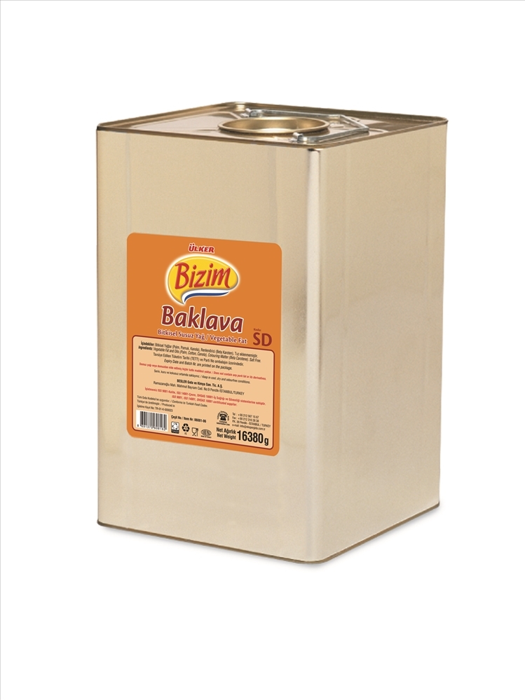 Bizim Baklavalık Bitkisel Susuz Yağ 16,36 kg | Bizim Toptan Market