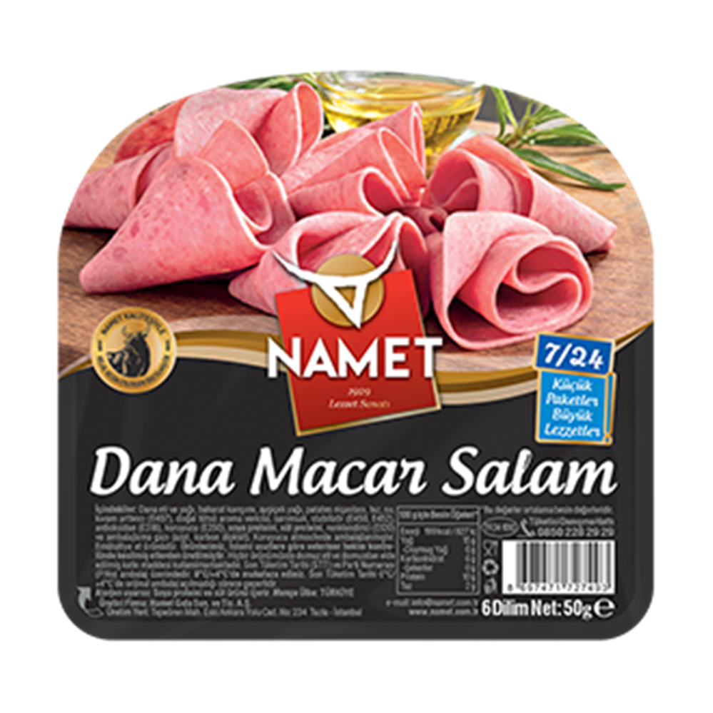 Namet 7/24 Dana Macar Salam 50 g | Bizim Toptan Market