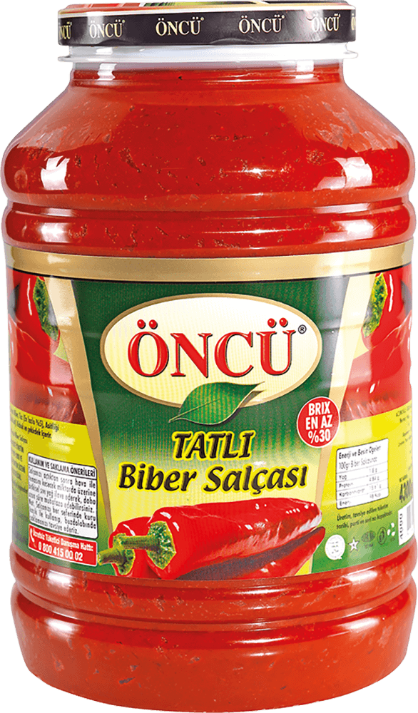 Öncü Tatlı Biber Salçası 4,3 kg | Bizim Toptan Market